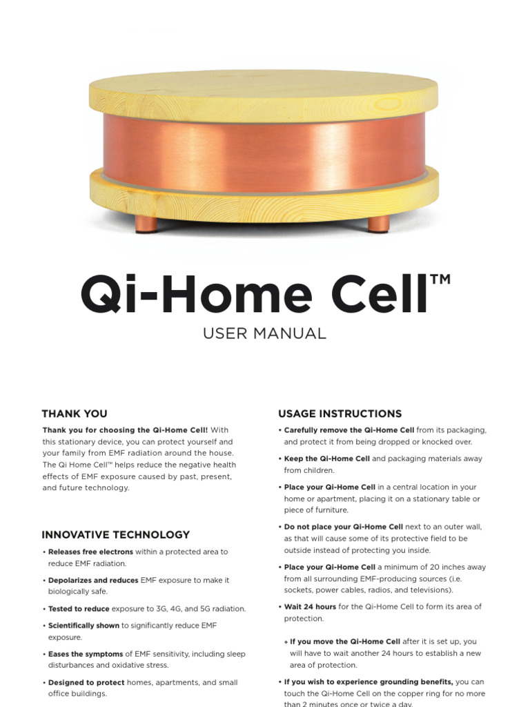 Qi-Home Cell Manual v2.1 | PDF | Wood