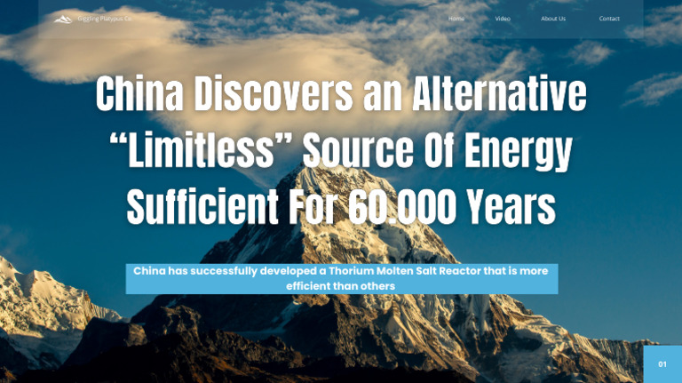China Discovers A "Limitless" Source of Energy Sufficient For 60.000 ...