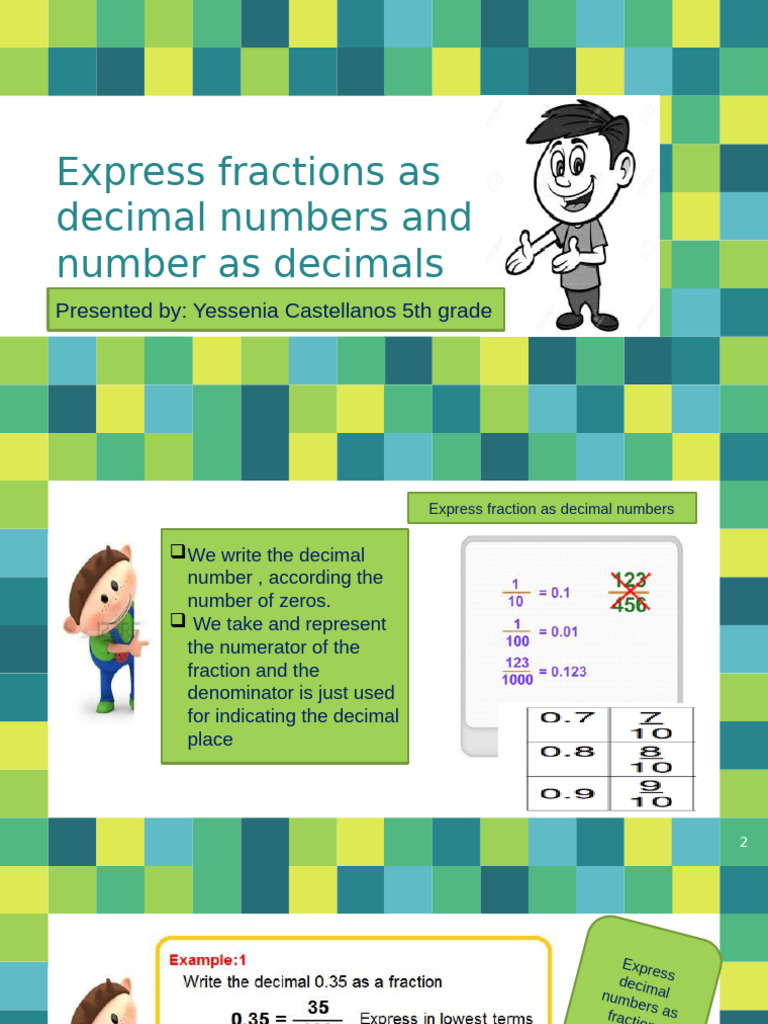 Decimal Fractions and Numbers2020 | PDF | Color | Blue