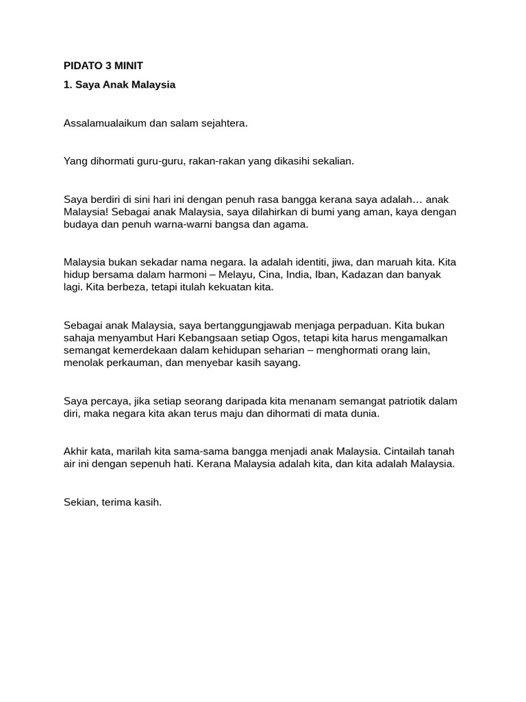 Pesan Kebangsaan dan Kemanusiaan | PDF