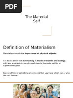 Chapter 7 The Material Self | PDF | Consumerism | Self