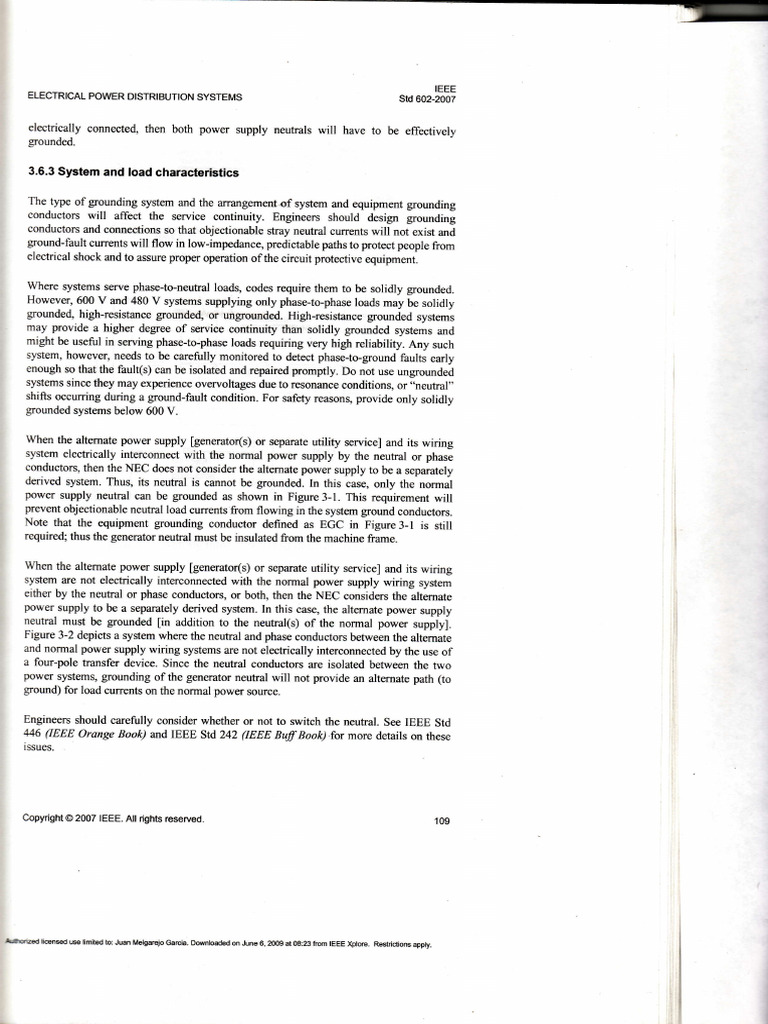 Grounding in Electrical Systems | PDF | Manufactured Goods | Electrical ...