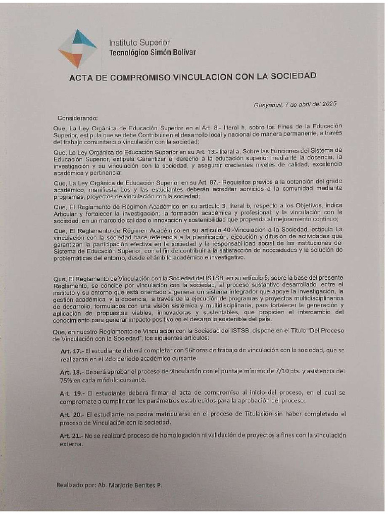 Bernabe Rodriguez Cristhian Ernesto-Acta de Compromiso | PDF