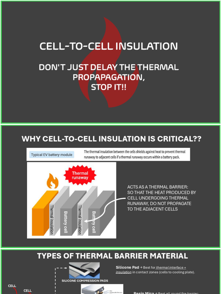 Cell - To - Cell Insulation - Critical Aspects!!! | PDF | Thermal ...