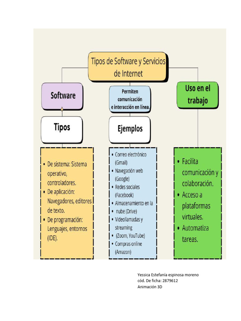Mapa Conceptual - Software y Servicios de Internet | PDF