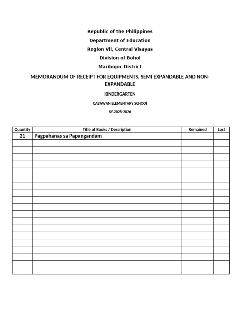 Kindergarten Books | PDF