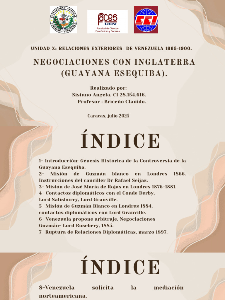 1 - IntroducciÃ N GÃ©nesis HistÃ Rica de La Controversia de La Guayana Esequiba | PDF ...