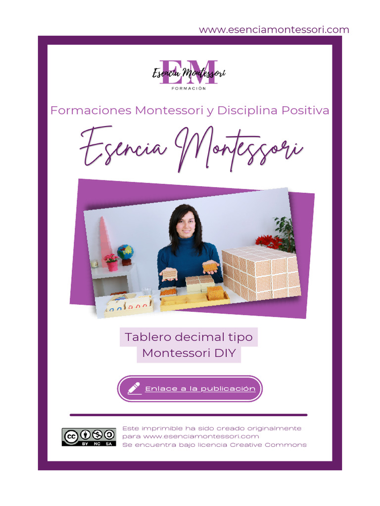 Tablero Decimal Montessori Imprimible | PDF