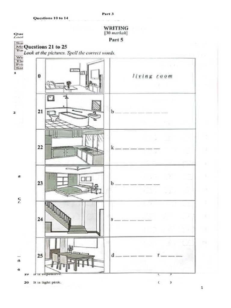 English Paper Year 2 2025 | PDF