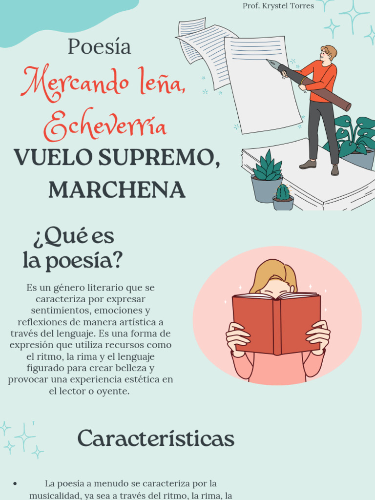 Características y Elementos de la Poesía | PDF | Poesía | Rima