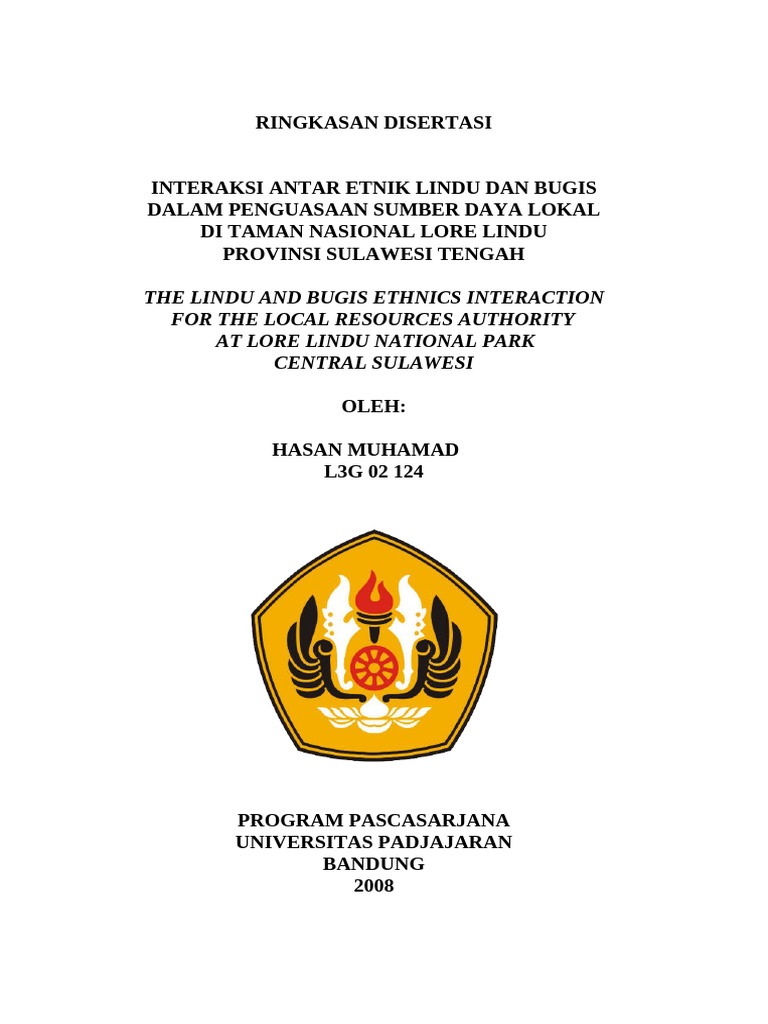 Interaksi Etnik Lindu dan Bugis di Lindu | PDF
