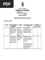PMCF Sample for 3rd Quarter 2024 | PDF