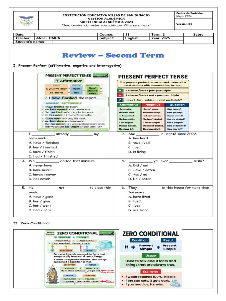 English Grammar Review: Tenses & Vocabulary | PDF | Clothing | Fashion