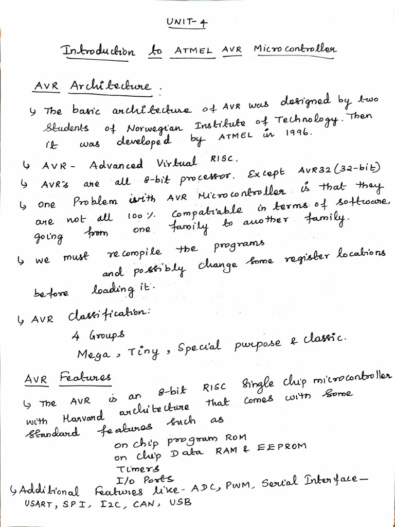 AVR Architecture | PDF | Computing | Computer Architecture