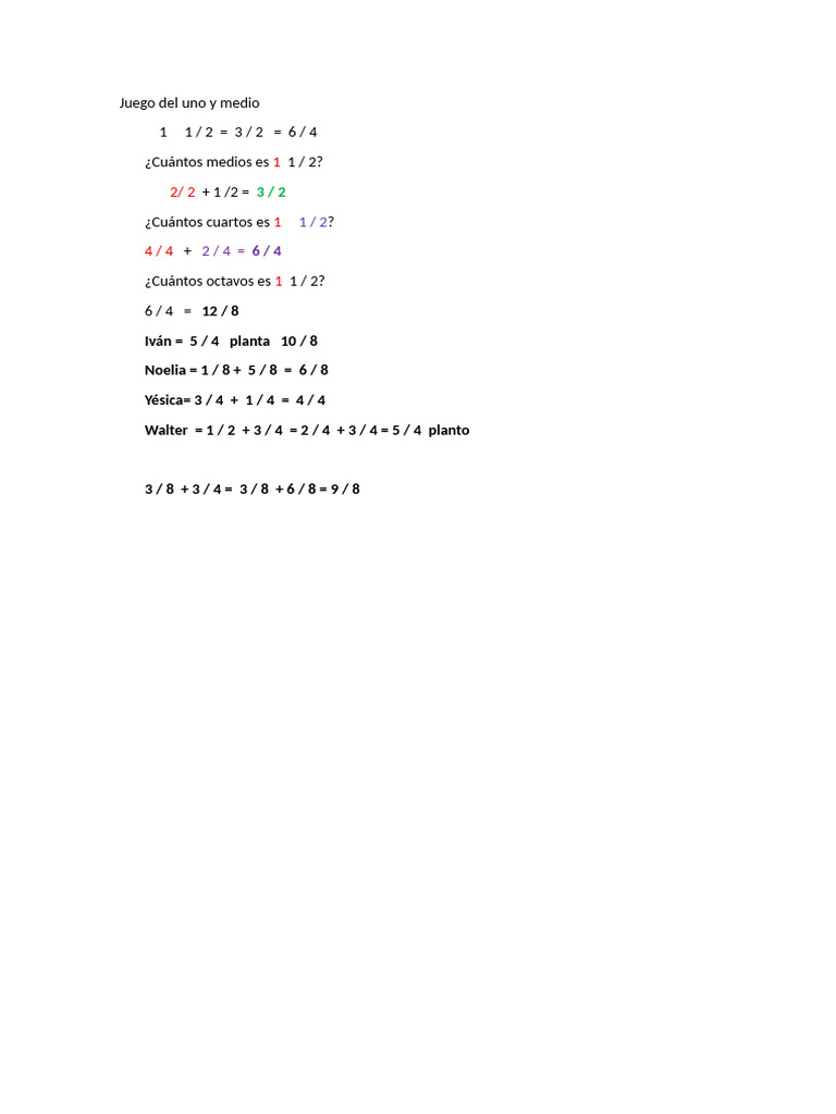 Juego Del Uno y Medio | PDF