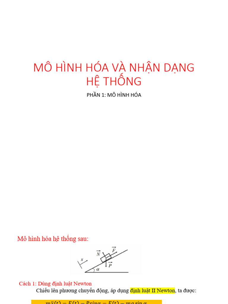 Phần 1 - Mô Hình Hóa - Mô Phỏng | PDF