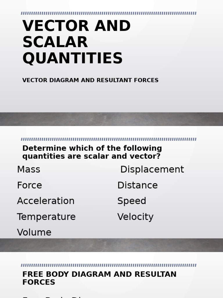 Module 2 Vector and Scalar Quantities | PDF