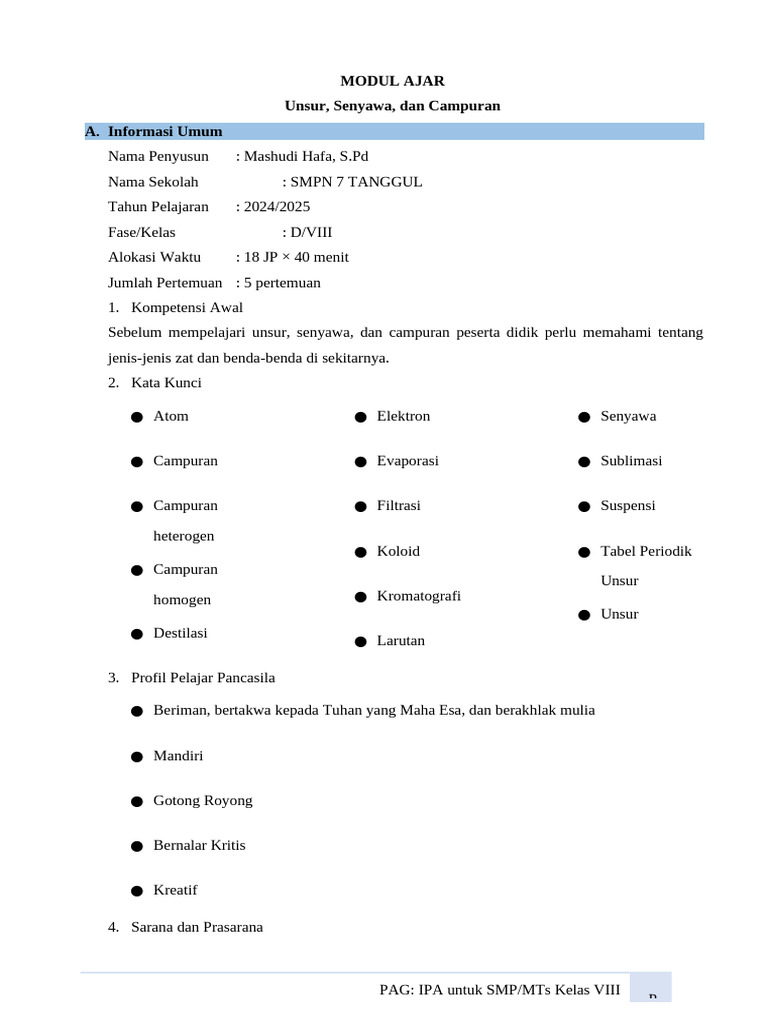 BAB5.Unsur Dan Senyawa | PDF