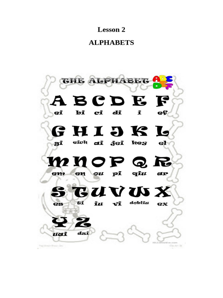 Pelafalan Huruf A-Z dalam Bahasa Inggris | PDF