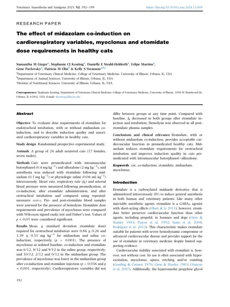 The Effect of Midazolam Co Induction on Cardioresp | PDF | Anesthesia | Clinical Medicine