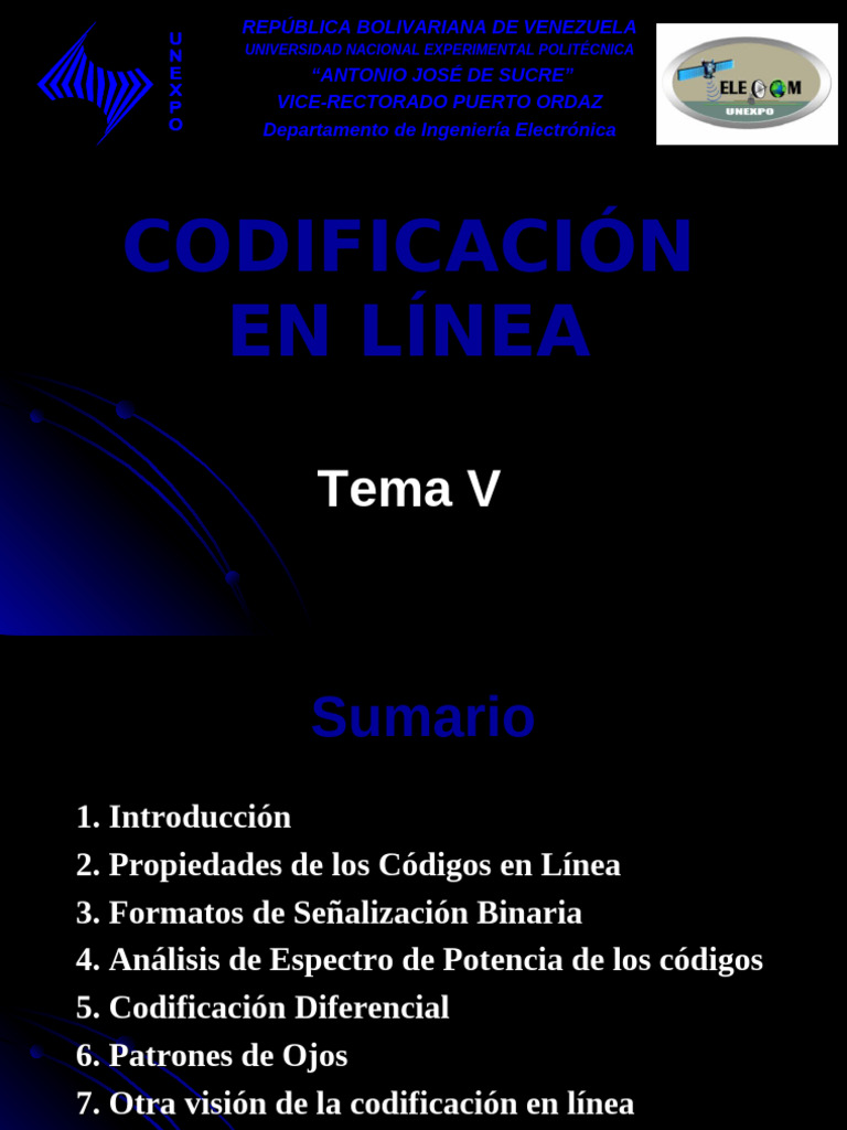 Codificación en Línea: Tipos y Análisis | PDF | Tecnología de ...