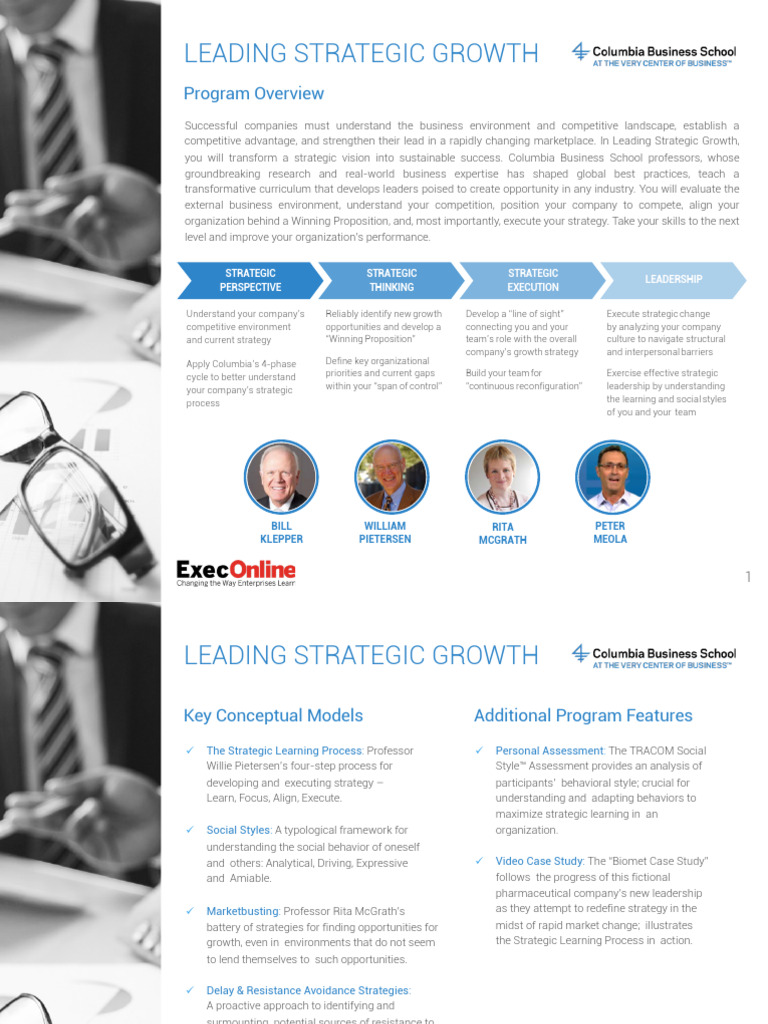 Leading Strategic Growth Strategies | PDF | Leadership | Learning