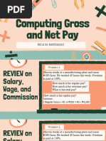 Computing Gross and Net Pay | PDF | Worksheet | Spreadsheet