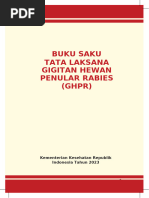 Buku Tata Laksana GPHR Rabies 2023 REV-3 | PDF