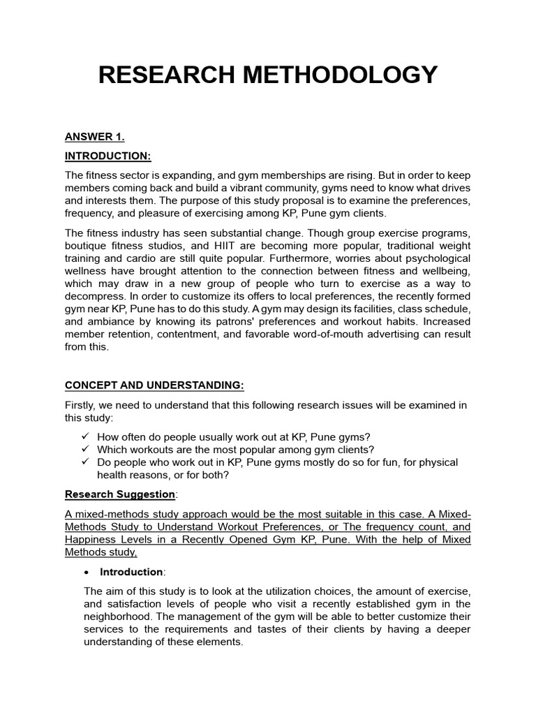 Research Methodology Assignment | PDF | Survey Methodology | Employee Retention