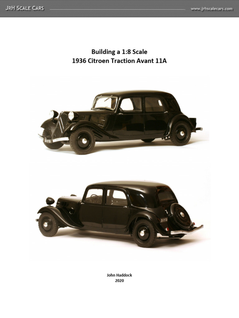 Building a 1:8 Scale Citroen Traction Avant | PDF | Tire | Door