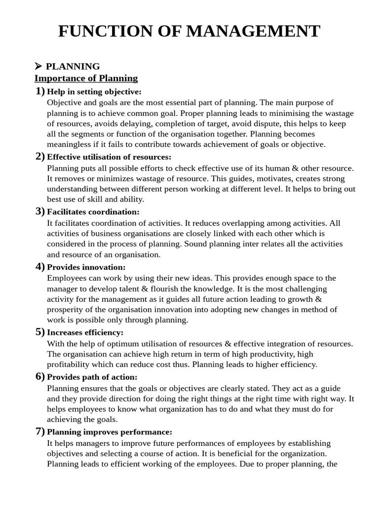 Functions of Management Ocm | PDF | Goal | Incentive