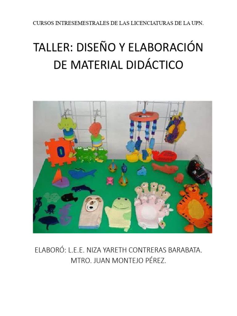 Diseño y Elaboracion de Materiales Didacticos GUIA DEL ESTUDIANTE - 23 24 JMP | PDF | Enseñando ...