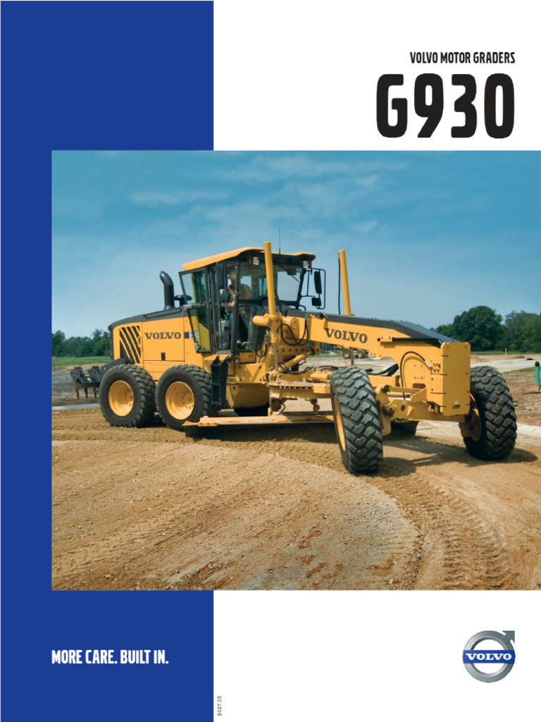 Volvo G930 User's Manual | PDF