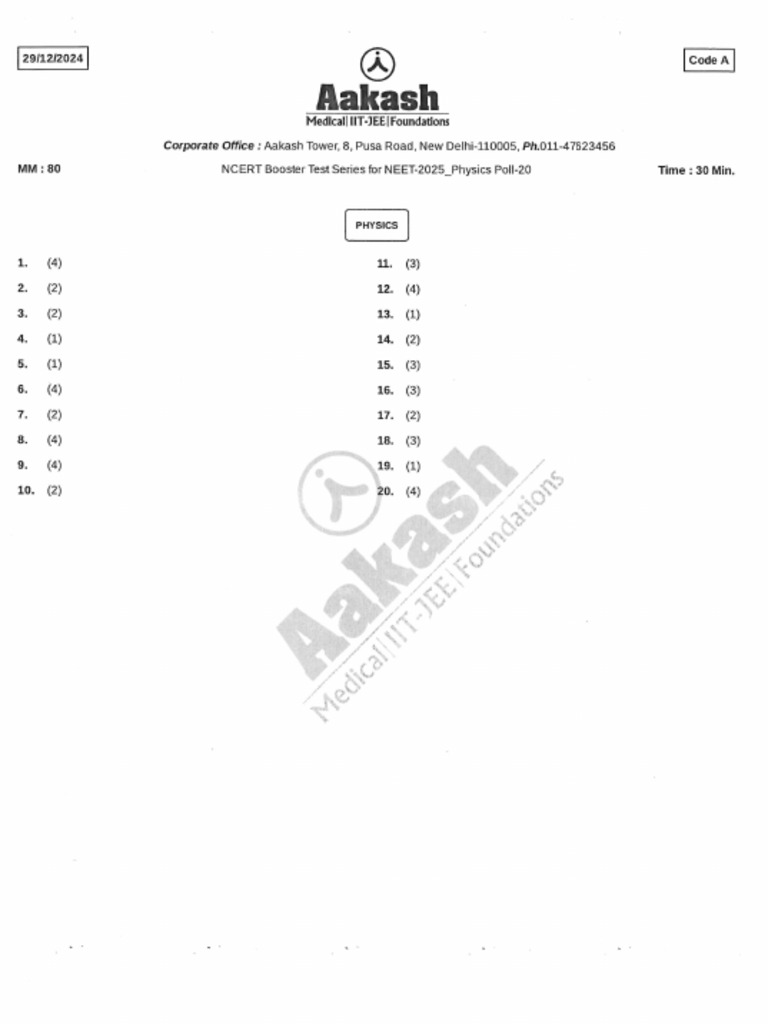 Physics-20 Magnetism and Matter Sol | PDF