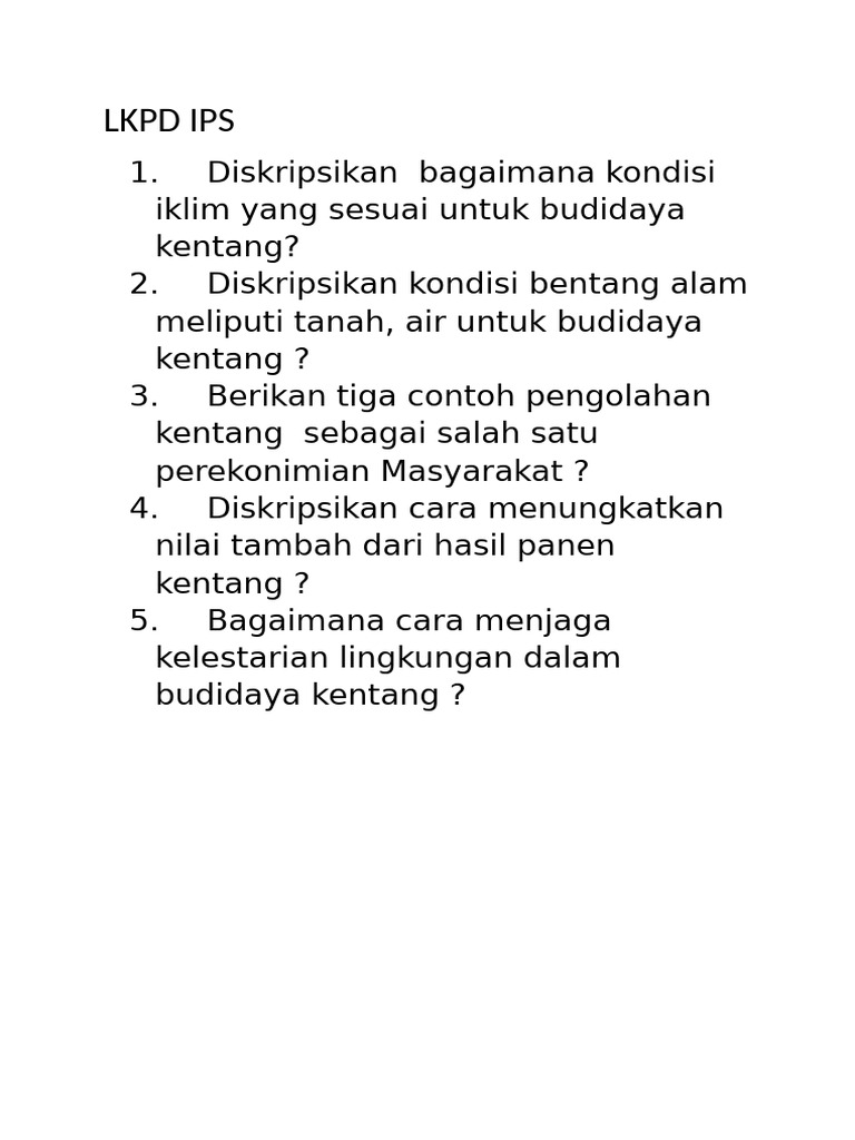 LKPD IPS | PDF