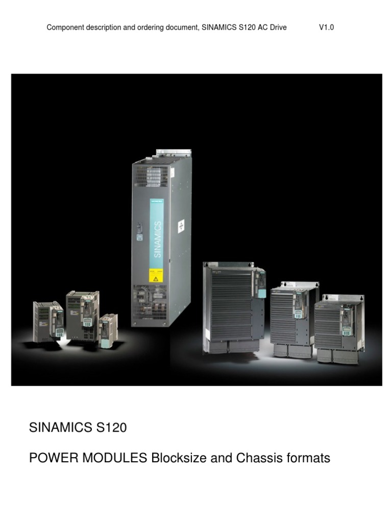 SINAMICS S120 POWER MODULES Blocksize and Chassis Formats | Download ...