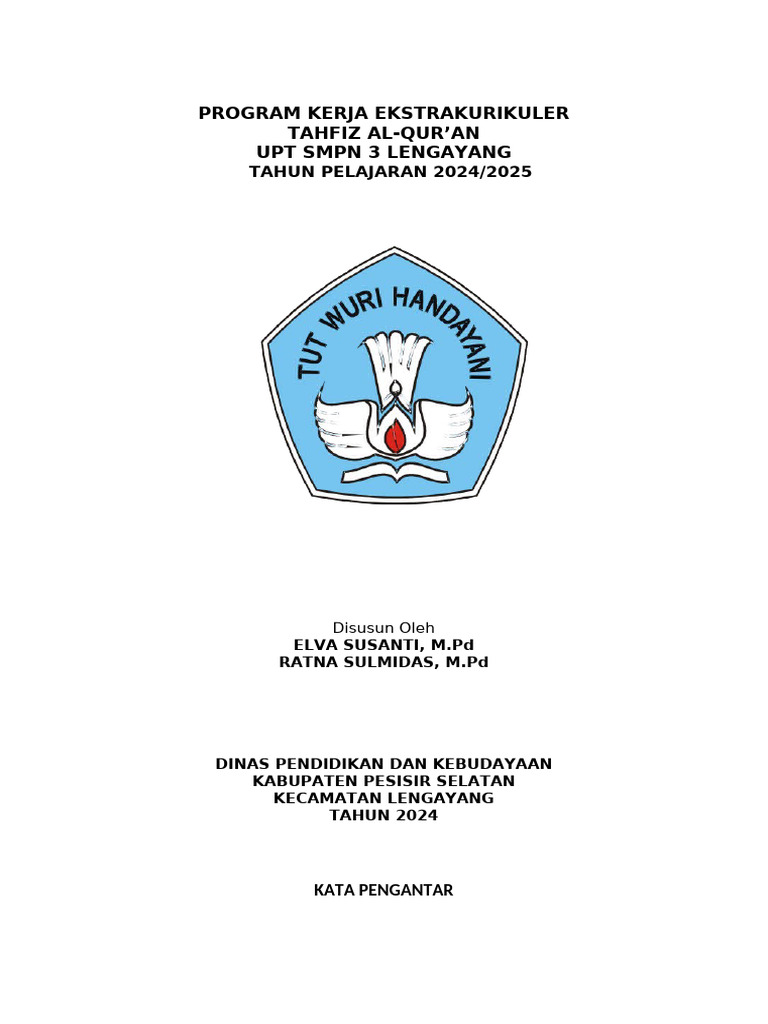 Program Kerja Ekstrakurikuler Tahfiz | PDF