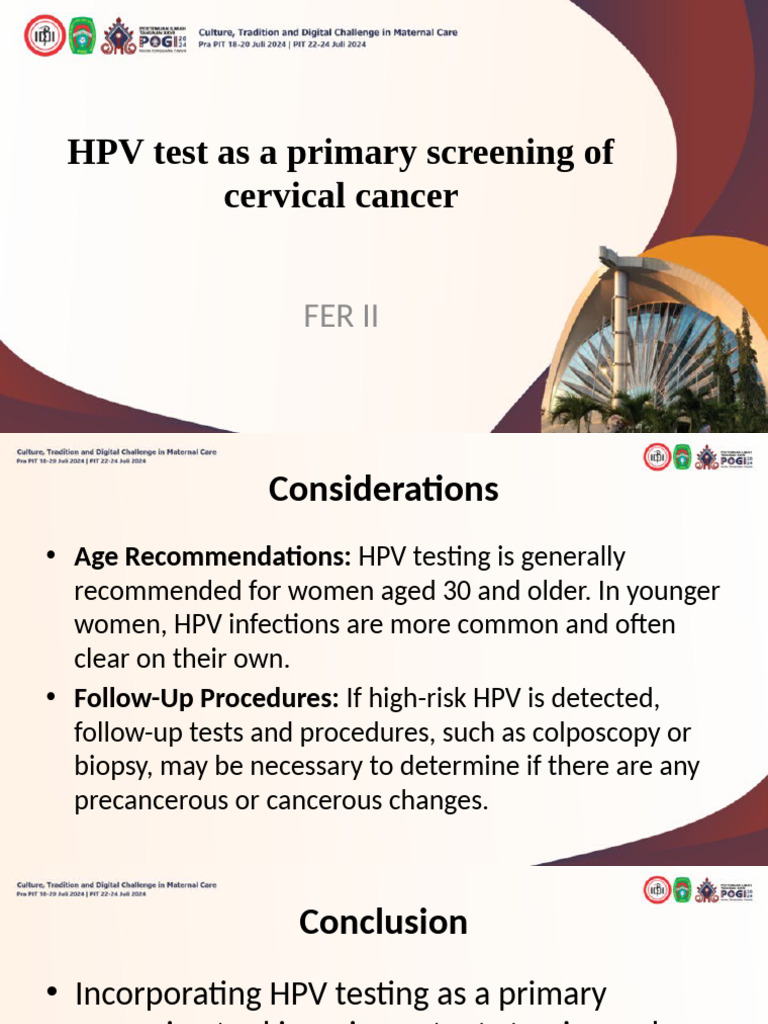 HPV Testing for Cervical Cancer Screening | PDF