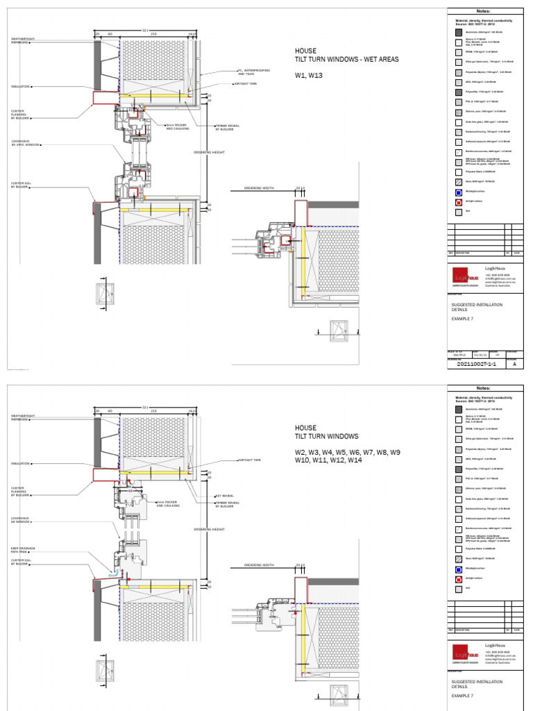 Example 07 - Passiv Haus Window Details | PDF | Flooring | Thermal ...