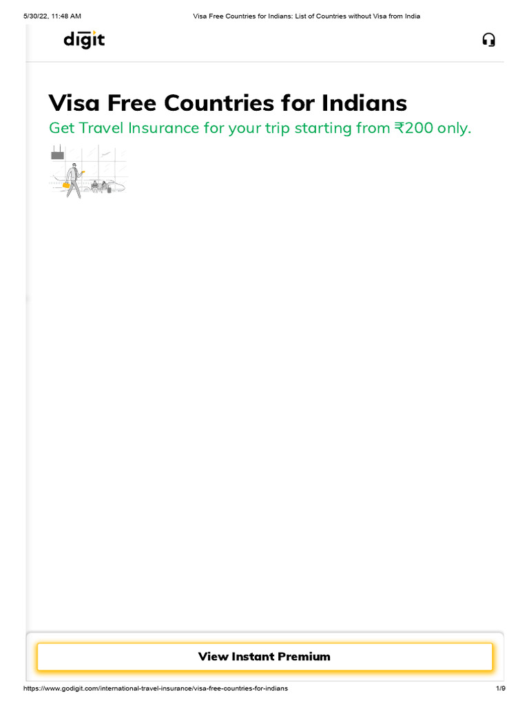 Visa Free Countries For Indians - List of Countries Without Visa From ...