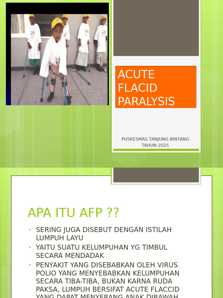 Pengertian dan Gejala AFP pada Anak | PDF