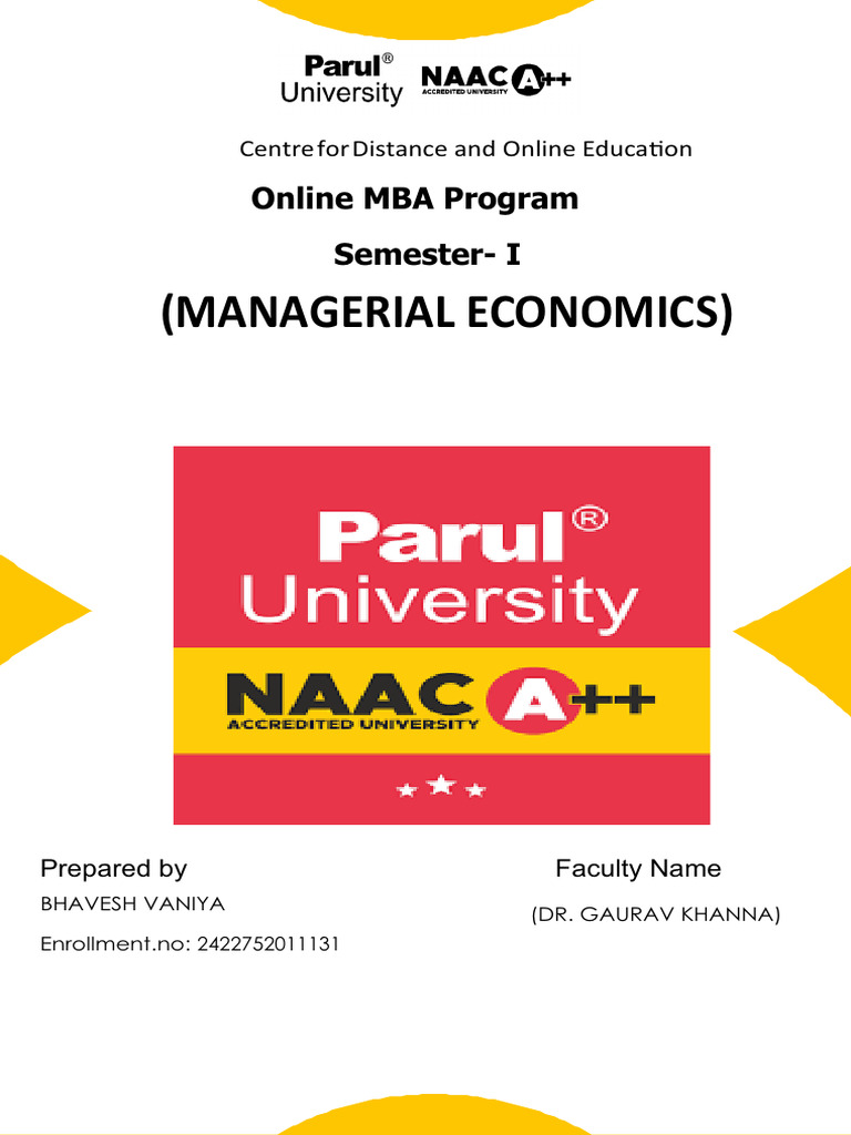 Managerial Economics Assignment | PDF | Economics | Economic Surplus