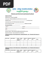 Mutation and Title Deed Application Form | PDF
