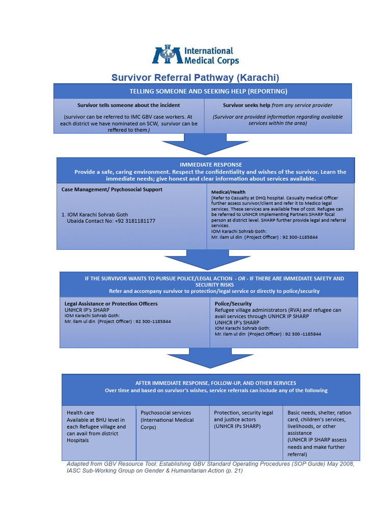 Survivor Referral Pathway in Karachi | PDF | International Organization ...