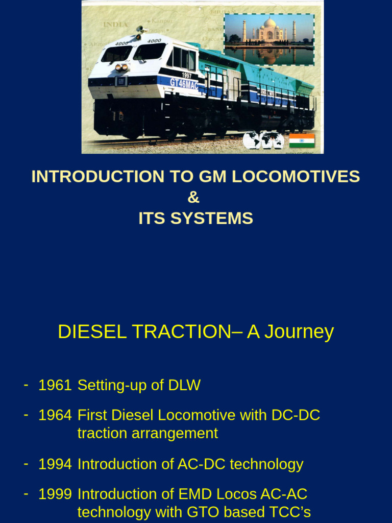 GM-HHP Loco and It Features | PDF | Electric Motor | Engines