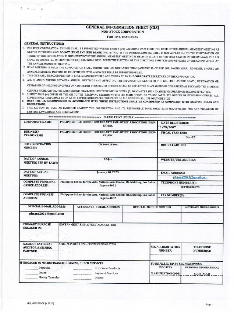 Amended GIS From Excel | PDF