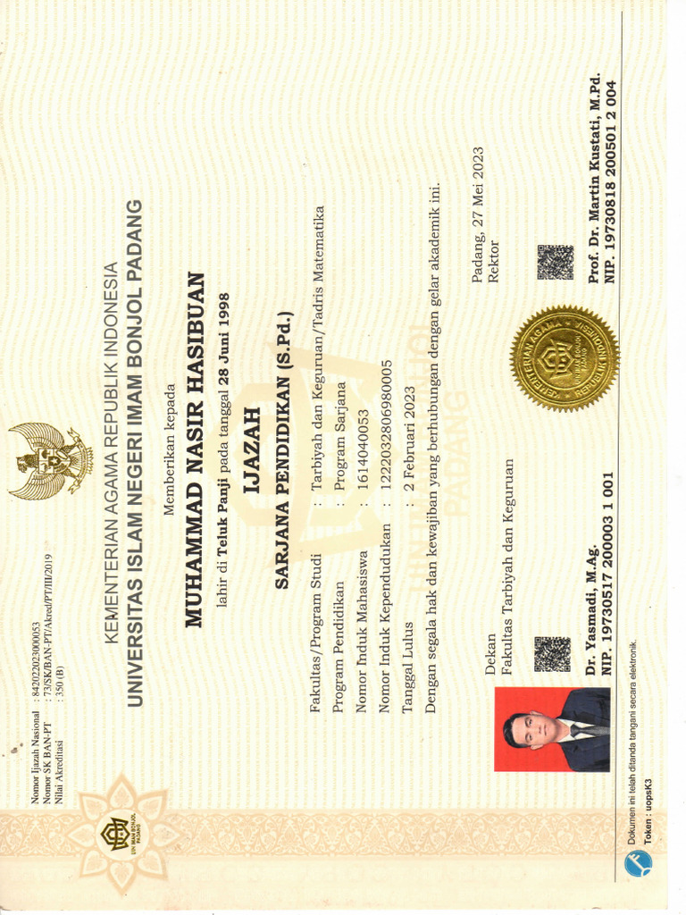 Ijazah Muhammad Nasir | PDF