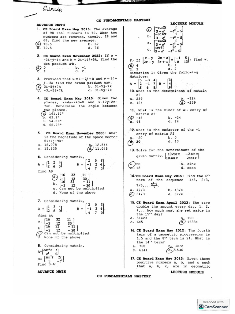Advance Math | PDF