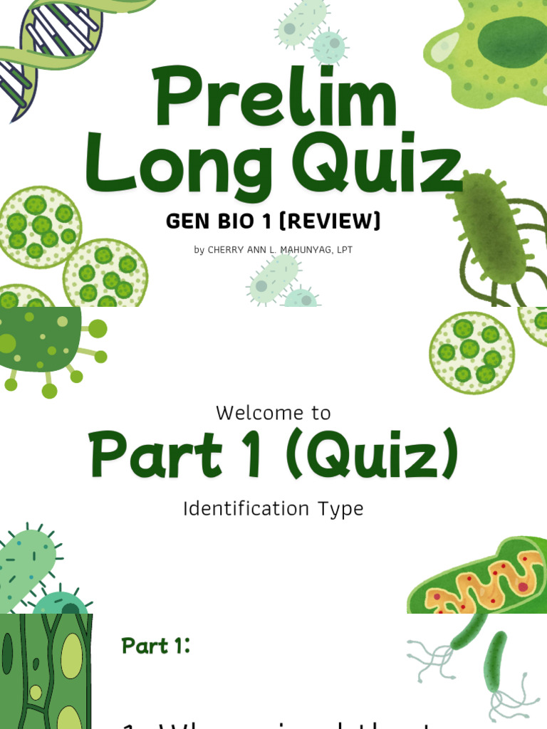 GEN BIO 1 Long Quiz Answers Compressed | PDF | Cell (Biology) | Organelle