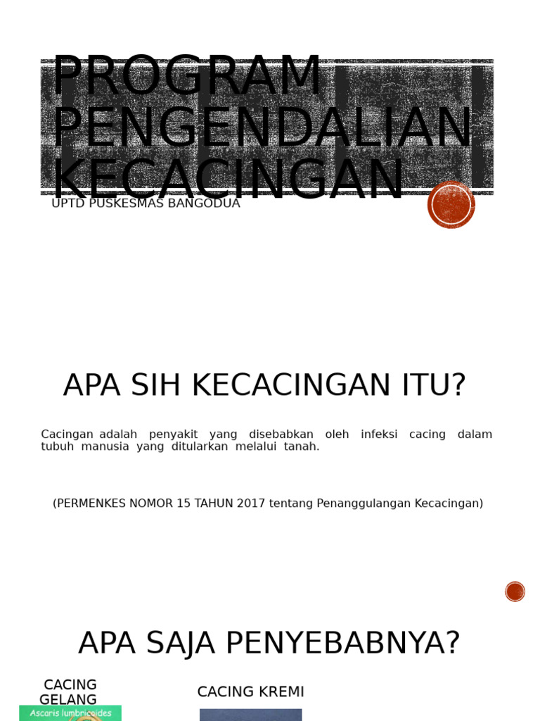 Program Pengendalian Kecacingan | PDF